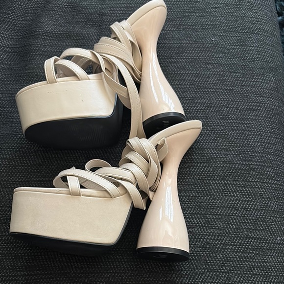 Fashion Nova | Shoes | Fashion Nova Cream Platform Shoes | Poshmark